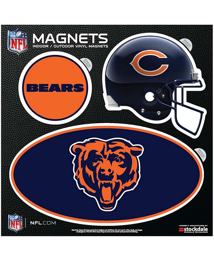 Stockdale Multi Chicago Bears Indoor Outdoor Magnet Set, Pack of 3 - Macy's
