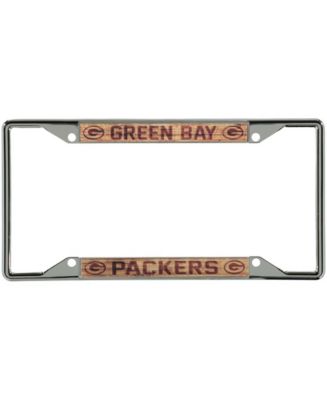 Multi Green Bay Packers Wood Design Acrylic License Plate Frame - Macy's
