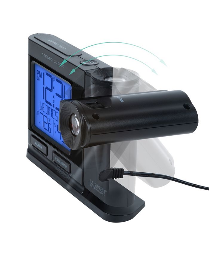 La Crosse Technology 616-41667-INT Atomic Projection Alarm Clock with ...