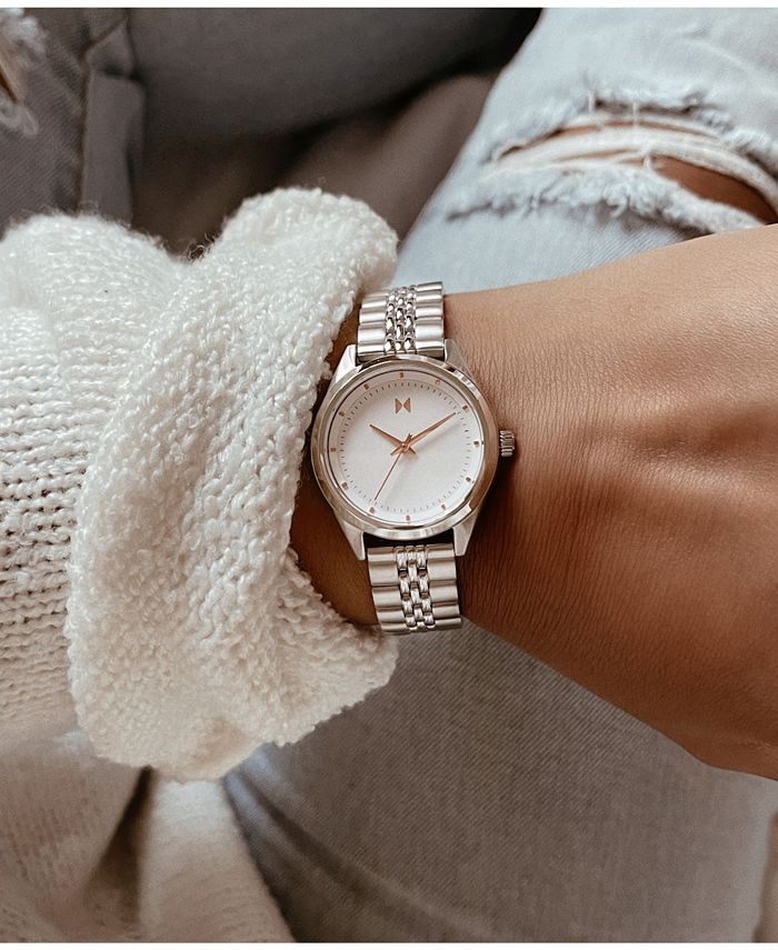 MVMT Women's Rise Mini Stainless Steel Bracelet Watch, 30mm - Macy's
