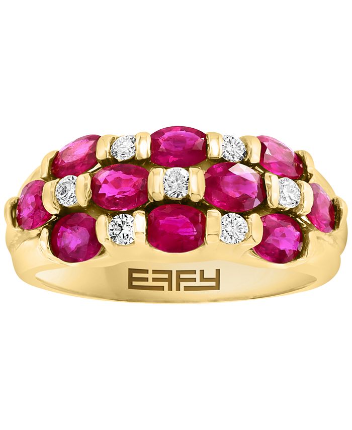 EFFY Collection EFFY® Ruby (2-3/8 ct. t.w.) & Diamond (1/6 ct. t.w ...