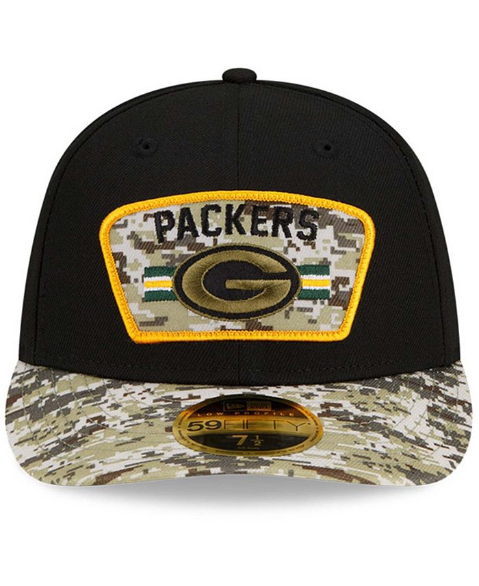 New Era Men's Black-Camouflage Green Bay Packers 2021 Salute To Service ...