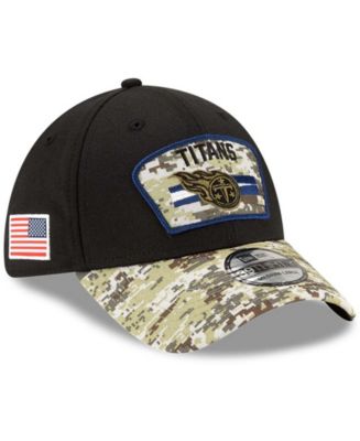 Men's Black-Camouflage Tennessee Titans 2021 Salute To Service 39THIRTY ...