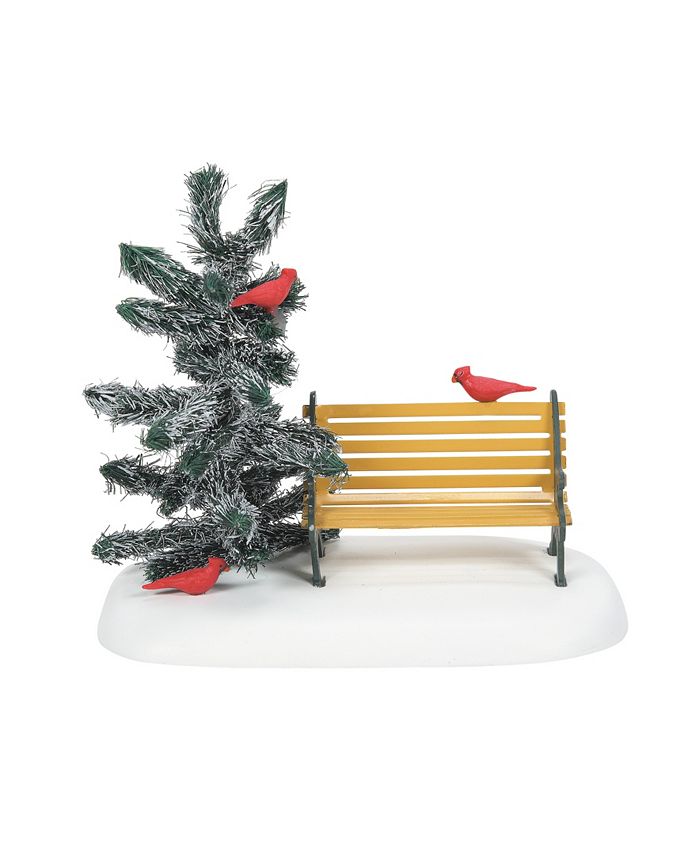 Department 56 Cardinal Christmas Bench - Macy's