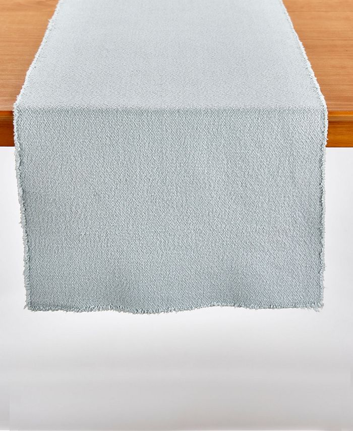 Tableau Sasha Fringe-Mist Table Runner, 72" x 14" - Macy's
