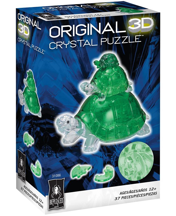 BePuzzled 3D Crystal Puzzle - Turtles - 37 Piece - Macy's