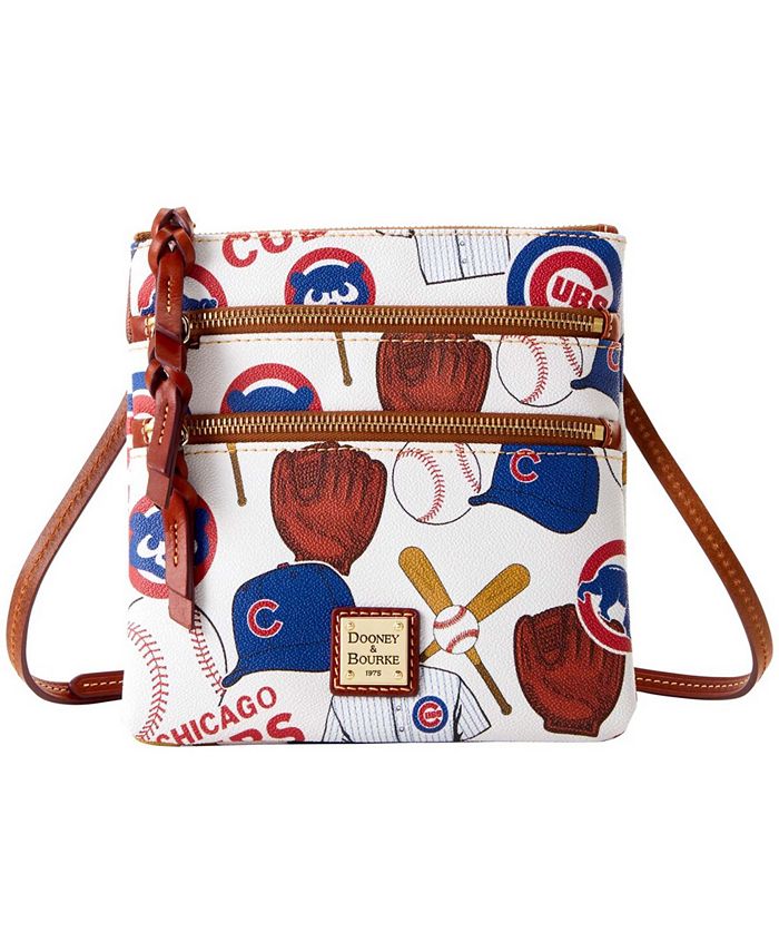 Dooney & Bourke White Chicago Cubs Game Day Triple-Zip Crossbody Purse - Macy's