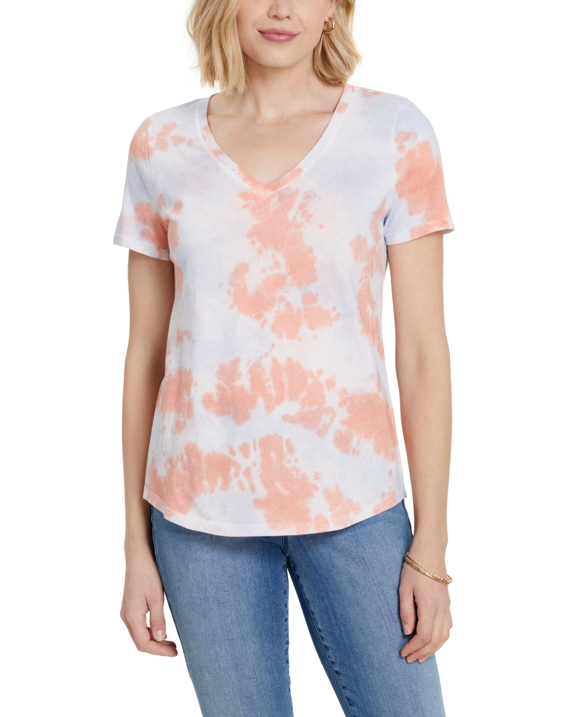 Style & Co Petite Cotton V-Neck T-Shirt, Created for Macy's - Macy's