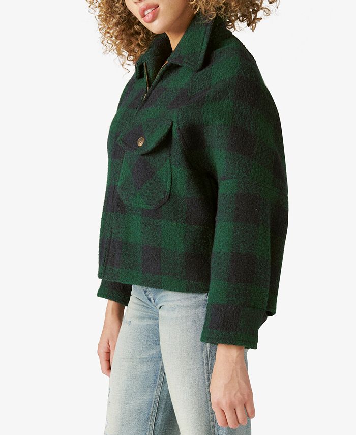 Lucky Brand Plaid Jacket - Macy's