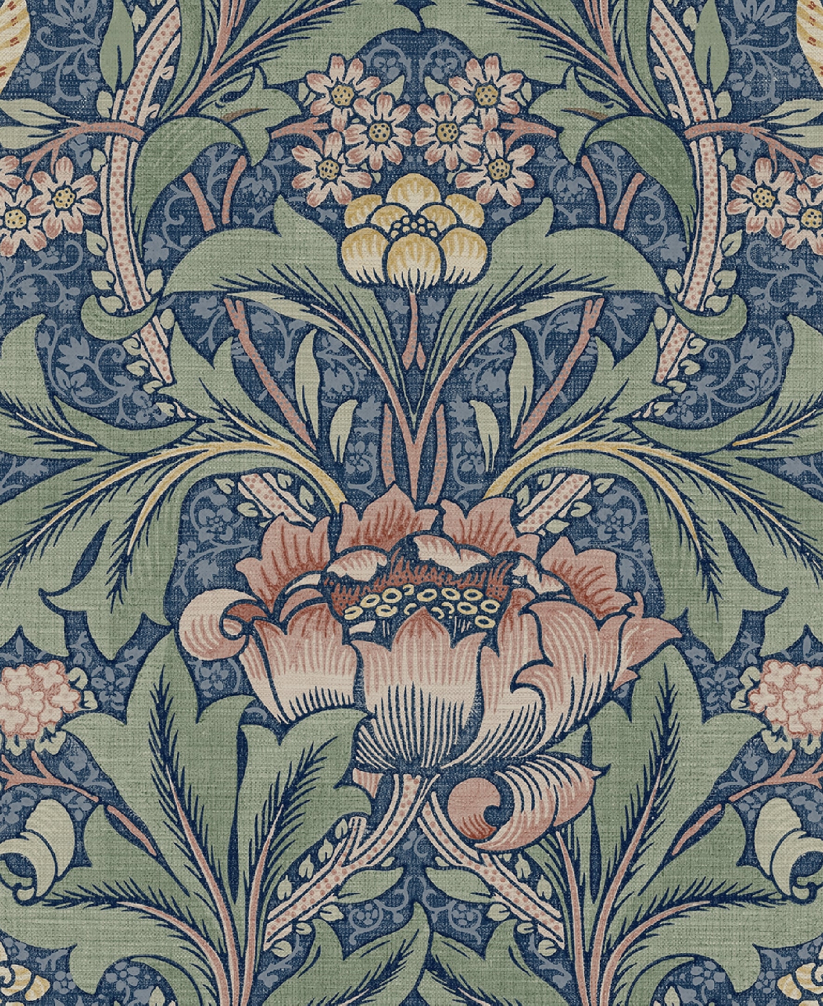 Click here for NextWall Morris Flower Peel and Stick Wallpaper -... prices