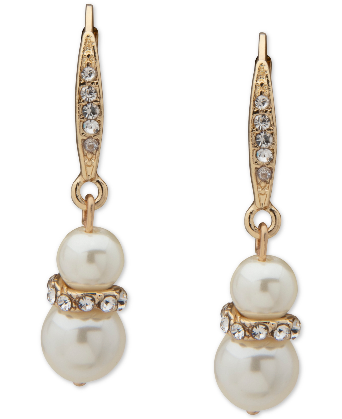 Click here for Anne Klein Gold-Tone Pave & Imitation Pearl Snowma... prices