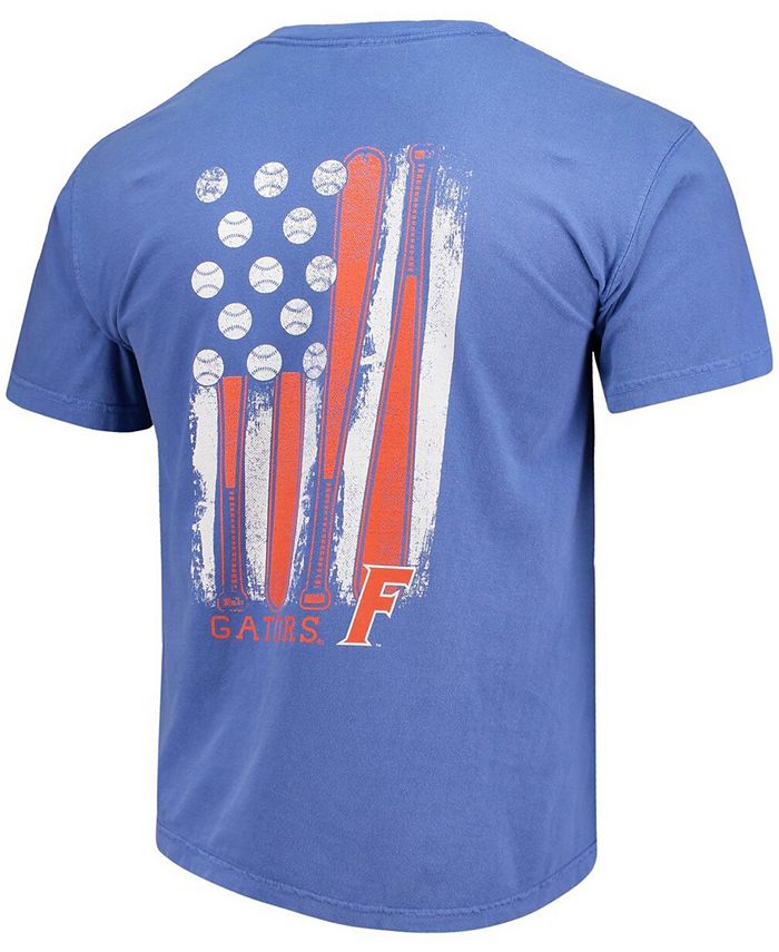 Image One Men's Royal Florida Gators Baseball Flag Comfort Colors T ...