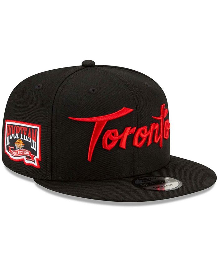 New Era Men's Black Toronto Raptors Hoop Team 2 9FIFTY Snapback Hat ...