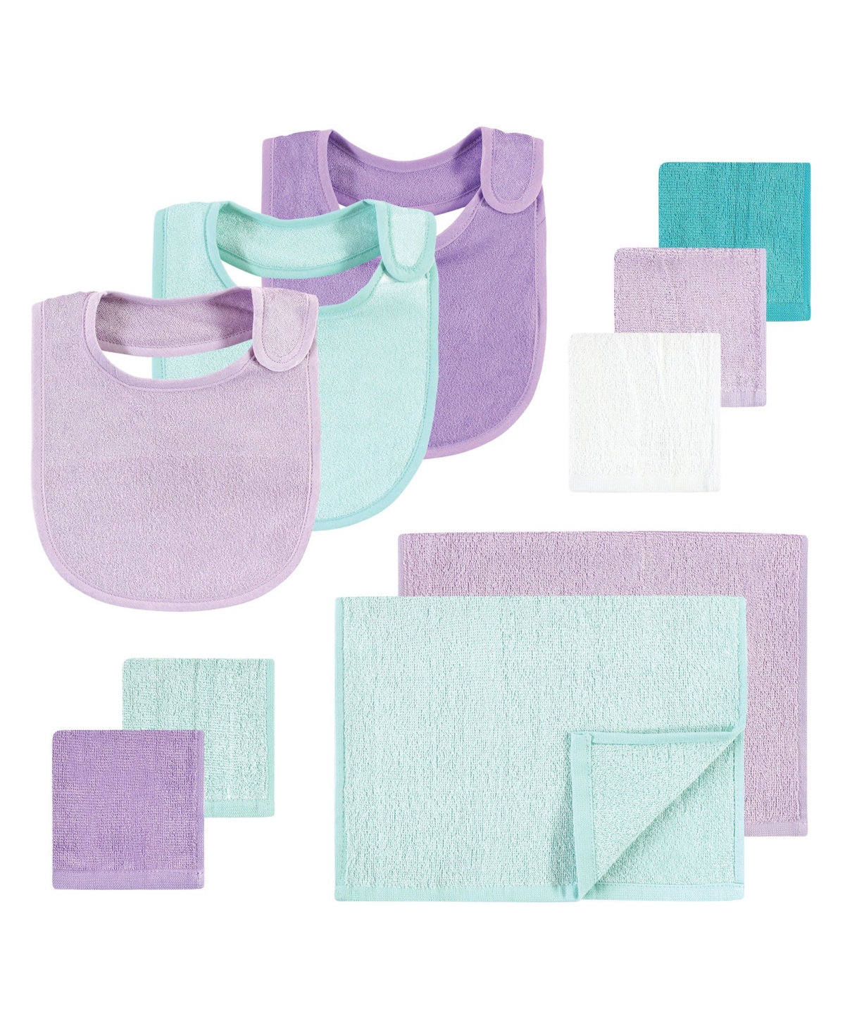 Click here for Hudson Baby Infant Girl Rayon from Bamboo Bib  Bur... prices