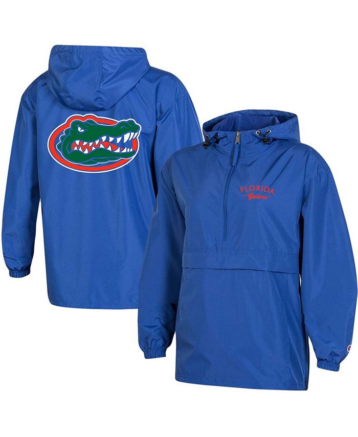 Champion Women's Royal Florida Gators Packable Half-Zip Light Rain ...