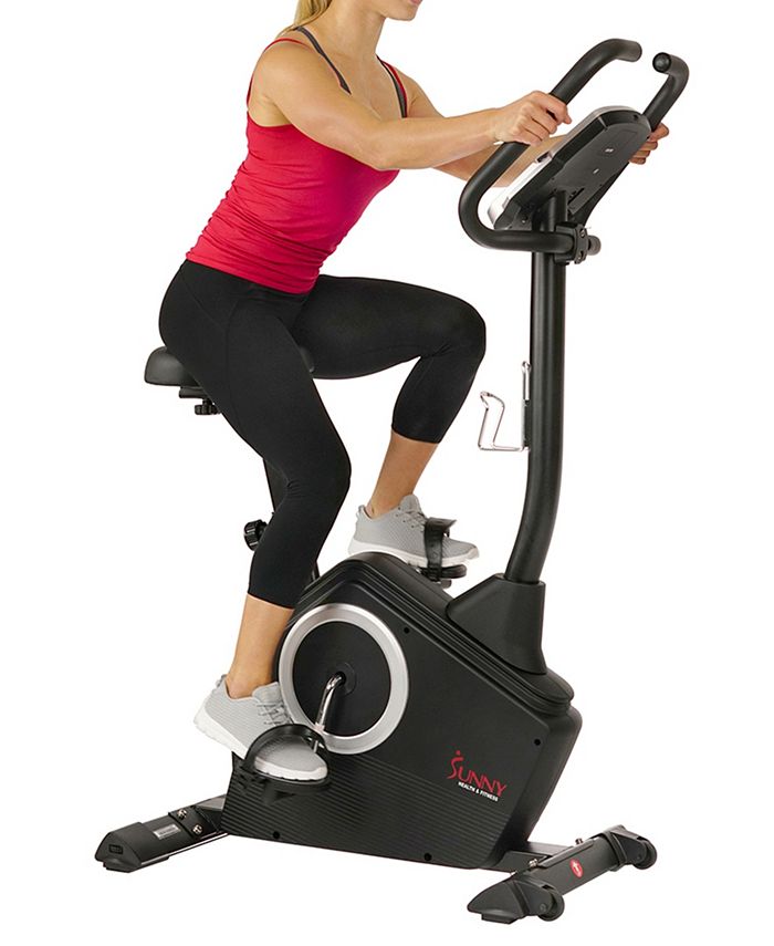 Sunny Health & Fitness Magnetic Upright Exercise Bike with Programmable ...