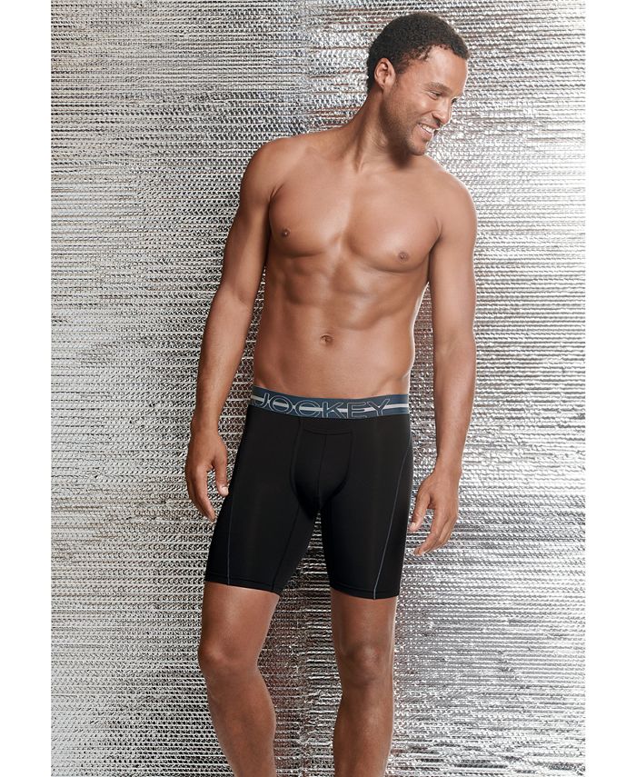 Jockey Men's Sport® Silver Solution Stretch Long Leg Boxer Briefs - Macy's