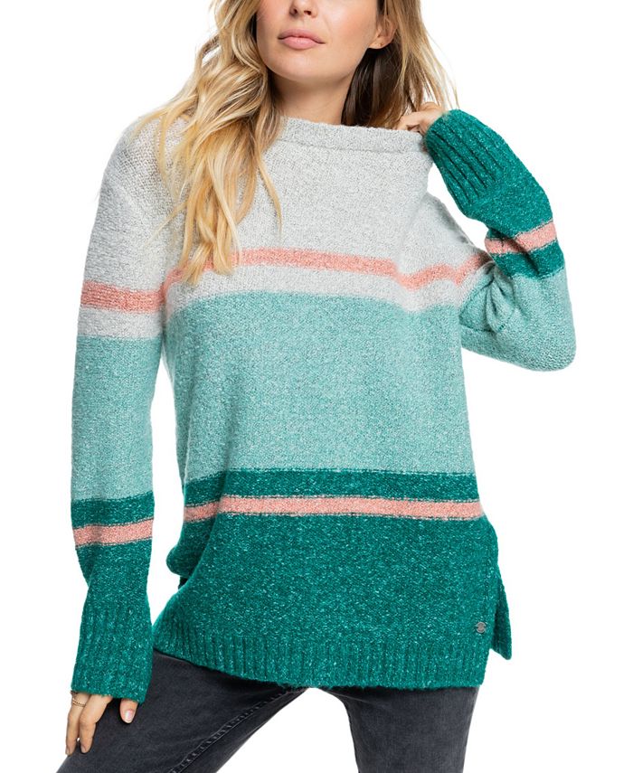 Roxy Juniors' Back To Essentials Striped Sweater - Macy's