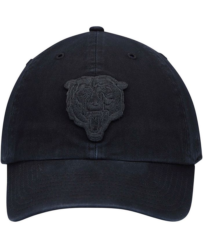 '47 Brand Men's Black Chicago Bears Team Tonal Clean Up Adjustable Hat ...