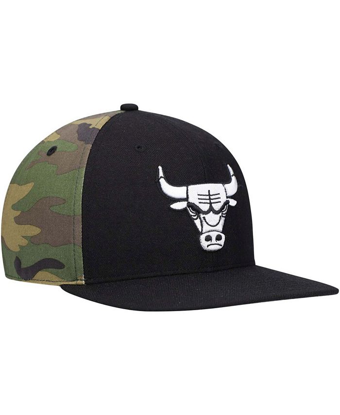 '47 Brand Men's Black, Camo Chicago Bulls Bramble Captain Snapback Hat ...