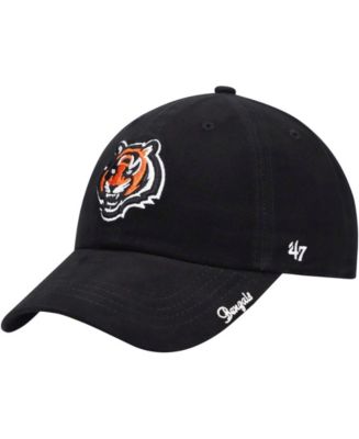 Women's Black Cincinnati Bengals Miata Clean Up Primary Adjustable Hat ...