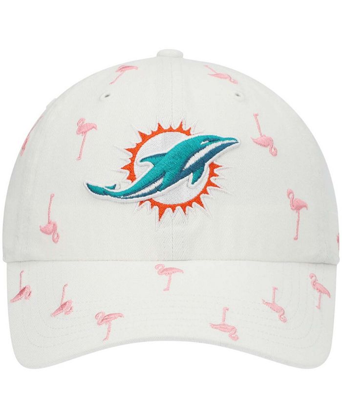 '47 Brand Women's White Miami Dolphins Confetti Clean Up Adjustable Hat ...