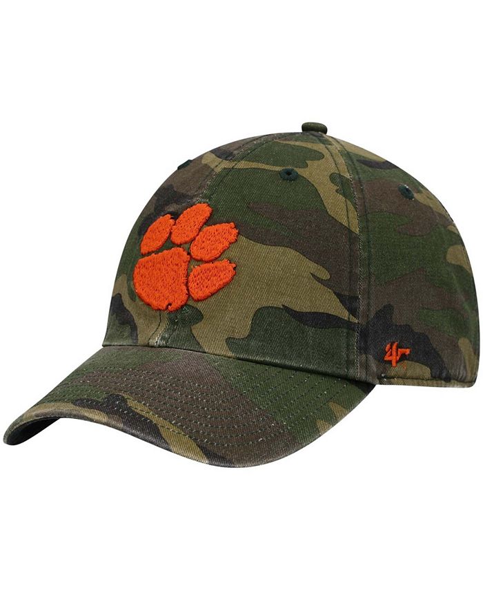 '47 Brand Men's Camo Clemson Tigers Clean Up Core Adjustable Hat - Macy's