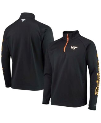 Men's Black Virginia Tech Hokies Terminal Tackle Fleece Raglan Omni ...