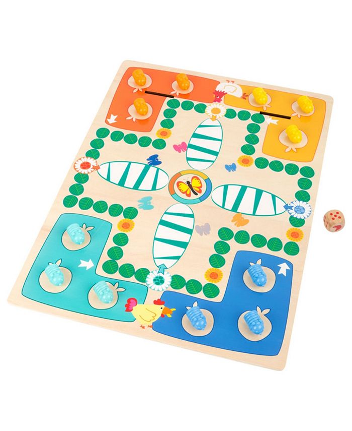 Legler USA Small Foot Wooden Toys 2 in 1 Ludo and Snakes and Ladders ...