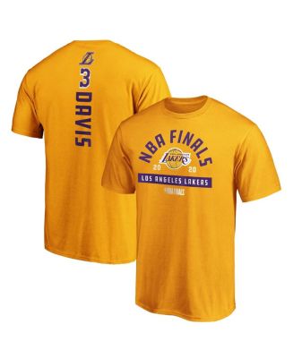 Men's Anthony Davis Gold Los Angeles Lakers 2020 NBA Finals Bound Name ...