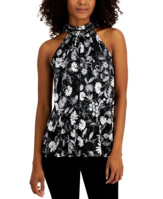 INC International Concepts Studded Halter Top, Created for Macy's - Macy's