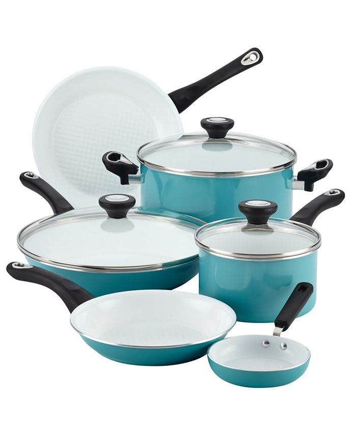 Farberware PURECOOK 12-Pc. Ceramic Non-Stick Cookware Set - Macy's