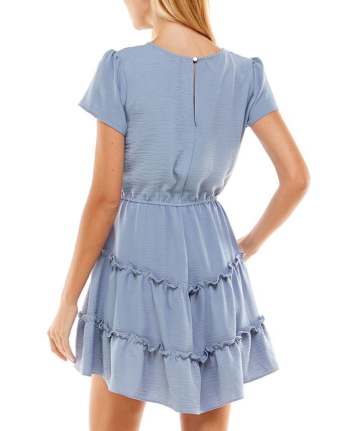 City Studios Juniors' Ruffle Tier Fit & Flare Dress - Macy's