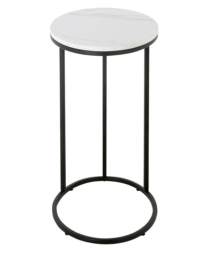 Hudson & Canal Enzo Side Table, 20" x 12" - Macy's