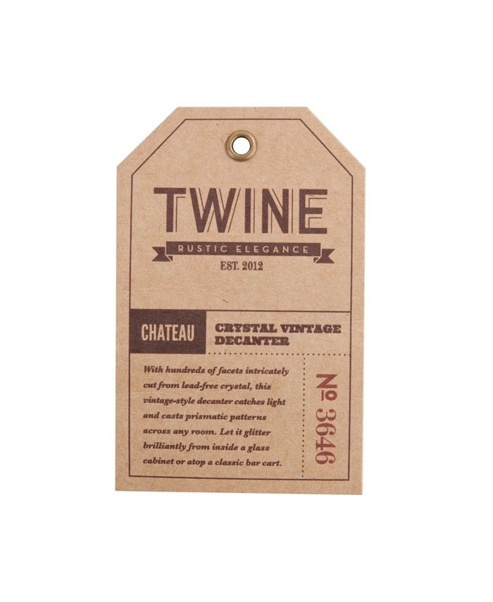 Twine Crystal Vintage Decanter - Macy's