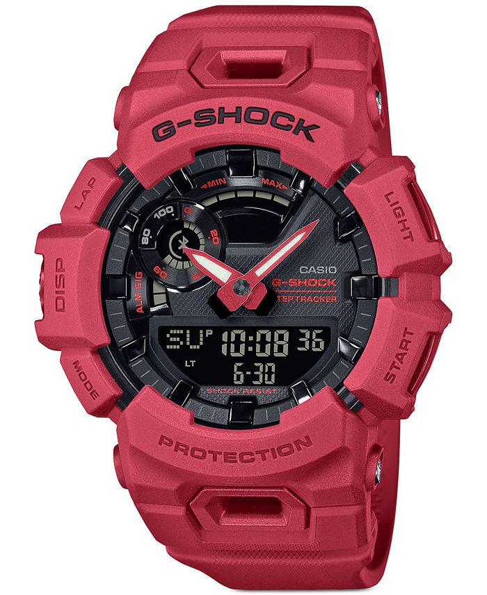 G-Shock Men's Analog Digital Red Resin Strap Watch 46mm - Macy's