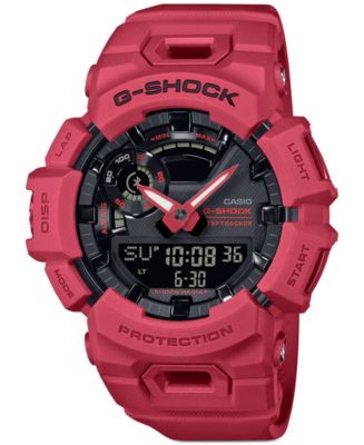 G-Shock Men's Analog Digital Red Resin Strap Watch 46mm - Macy's