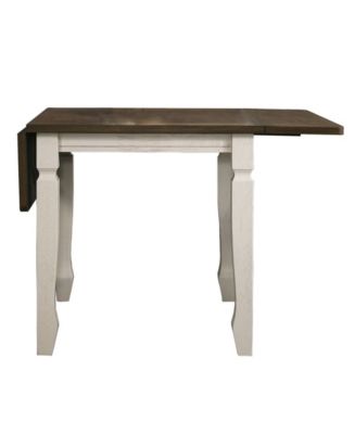 Belle Oak Rectangular Drop-Leaf Table - Macy's