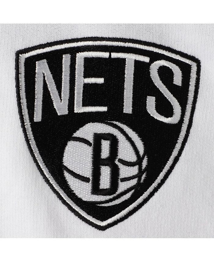 Profile Men's Black, Heathered Gray Brooklyn Nets Color Block Wordmark ...