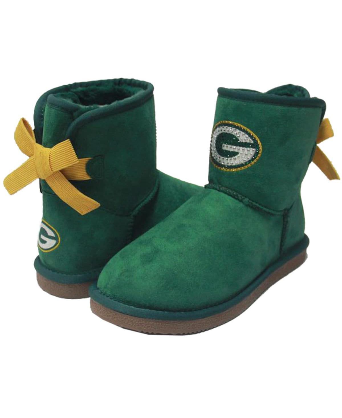Cuce Women's Green Bay Packers Low Team Ribbon Boots | ModeSens