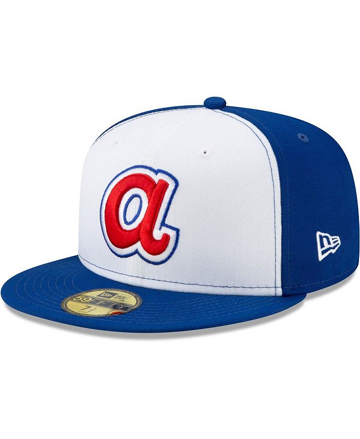 New Era Men's White Atlanta Braves Cooperstown Collection Turn Back The ...
