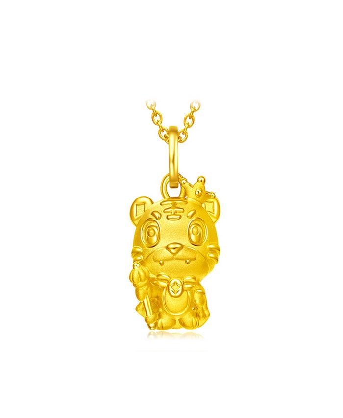 Chow Tai Fook Year of Tiger Charm in 24K Gold - Macy's