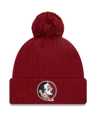 Big Boys Garnet Florida State Seminoles Breeze Cuffed Pom Knit Hat - Macy's
