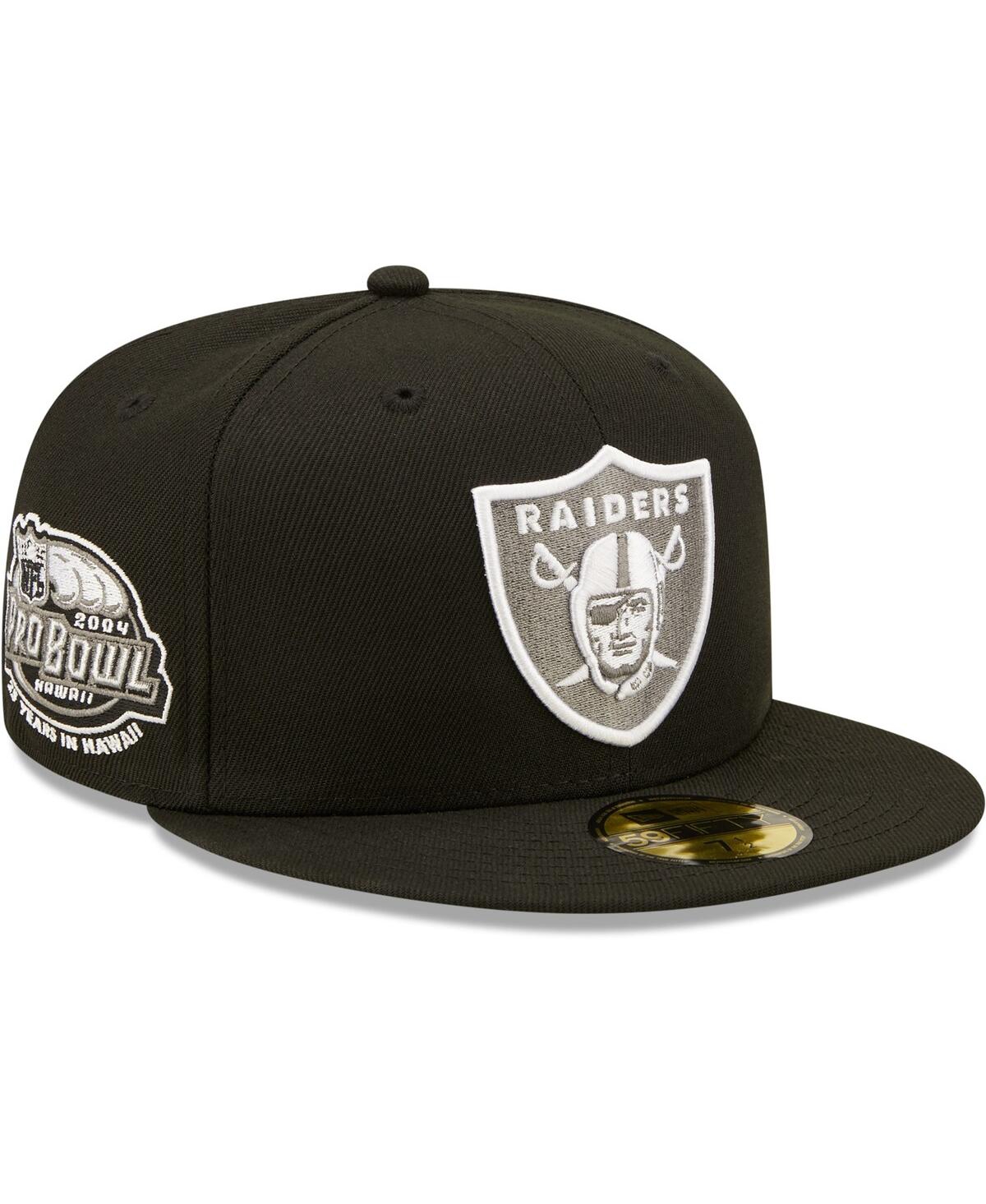 New Era Men's Black Las Vegas Raiders 2004 Pro Bowl Urban Camo Undervisor 59fifty Fitted Hat ...