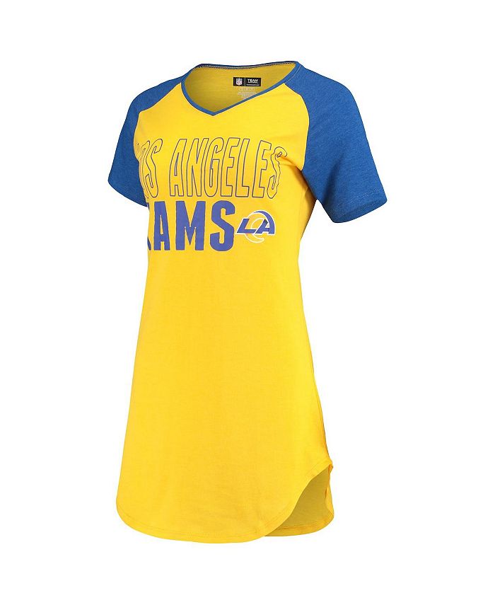 Concepts Sport Women's Gold, Heathered Royal Los Angeles Rams Meter ...