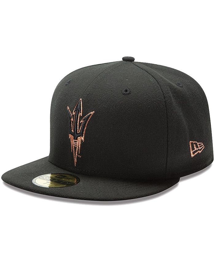 New Era Men's Black Arizona State Sun Devils Basic 59FIFTY Fitted Hat ...