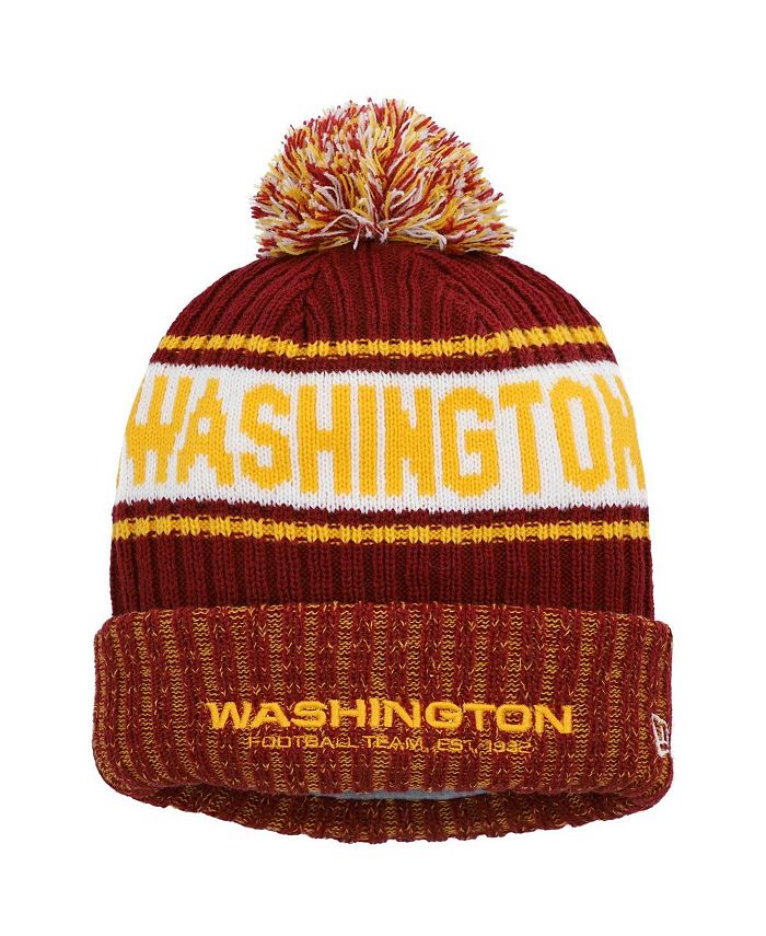 New Era Big Boys Burgundy Washington Football Team Marl Cuffed Knit Hat ...