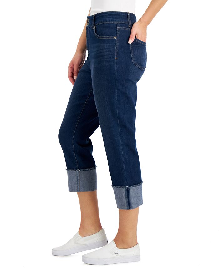 Style & Co Women's High Cuffed Capri Jeans, Created for Macy's - Macy's