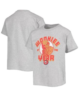 Big Boys Junk Food Heathered Gray San Francisco 49ers Star Wars Wookie ...