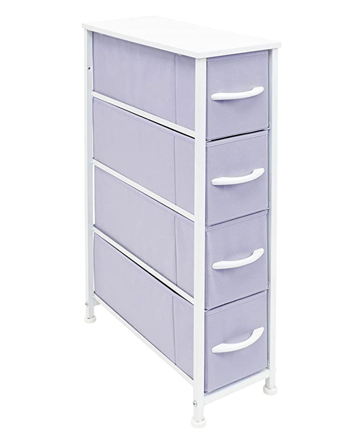 Click here for Sorbus Narrow 4 Drawers Dresser - Purple prices